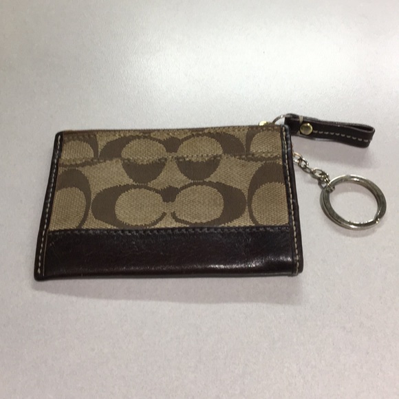 Coach | Bags | Coach Small Leather Monogram Keychain Wallet | Poshmark